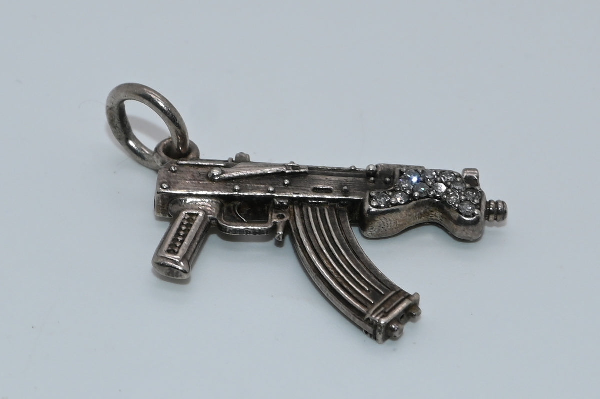 925 Rhodium Diamond Draco Pendant – Southern Mafia Co