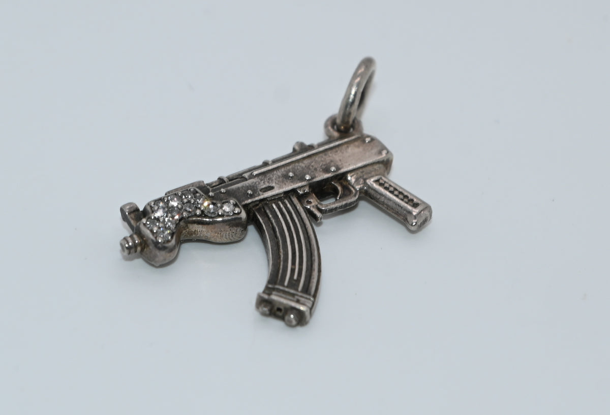 925 Rhodium Diamond Draco Pendant – Southern Mafia Co